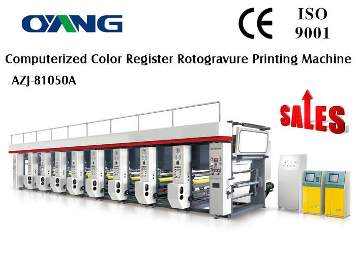 PLC Control 7 Servo Motors Rotogravure Printing Machine / Rotogravure ...